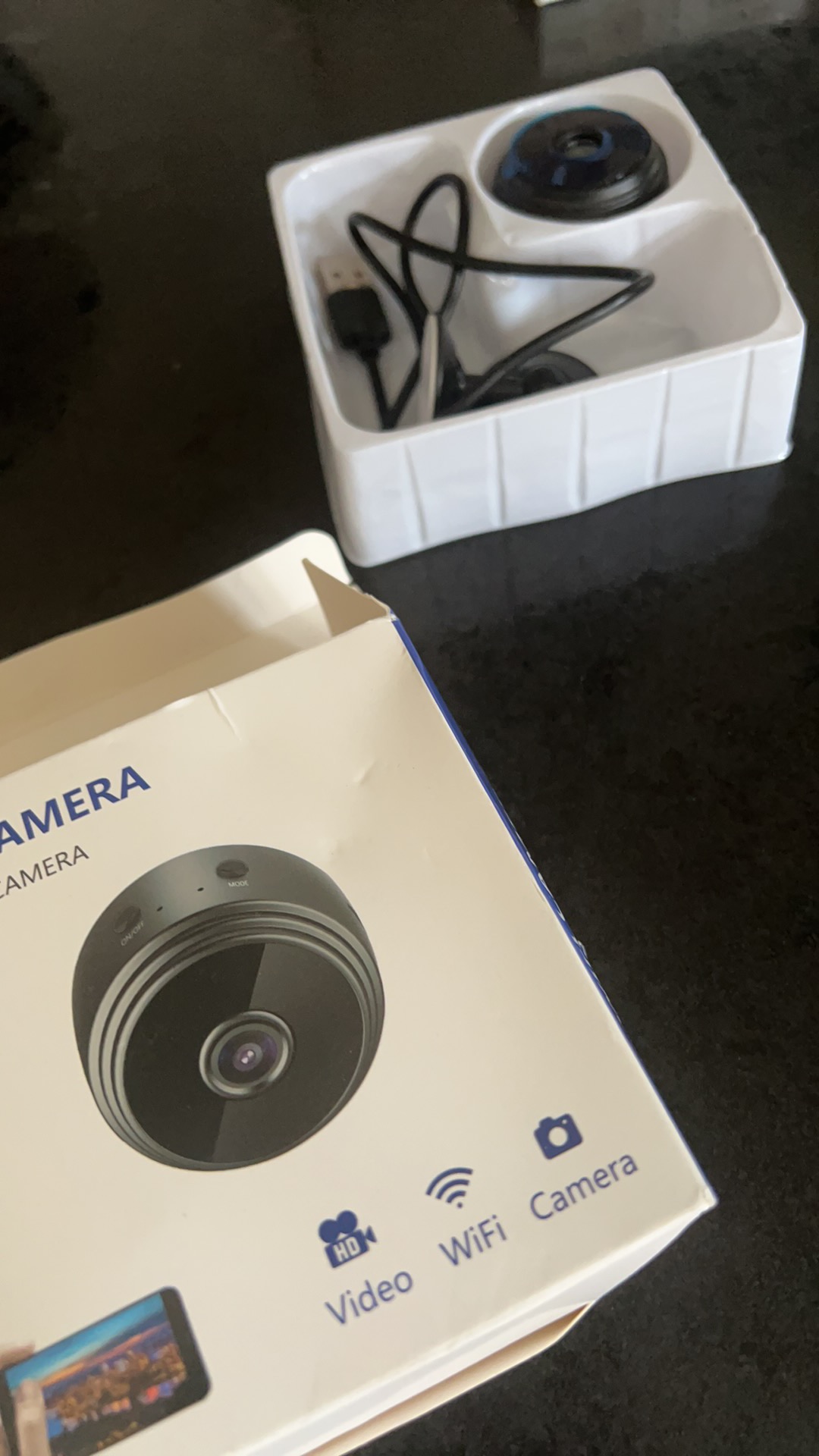 1pc Mini Smart Wifi Camera Wireless Surveillance Security Protection Tf ...